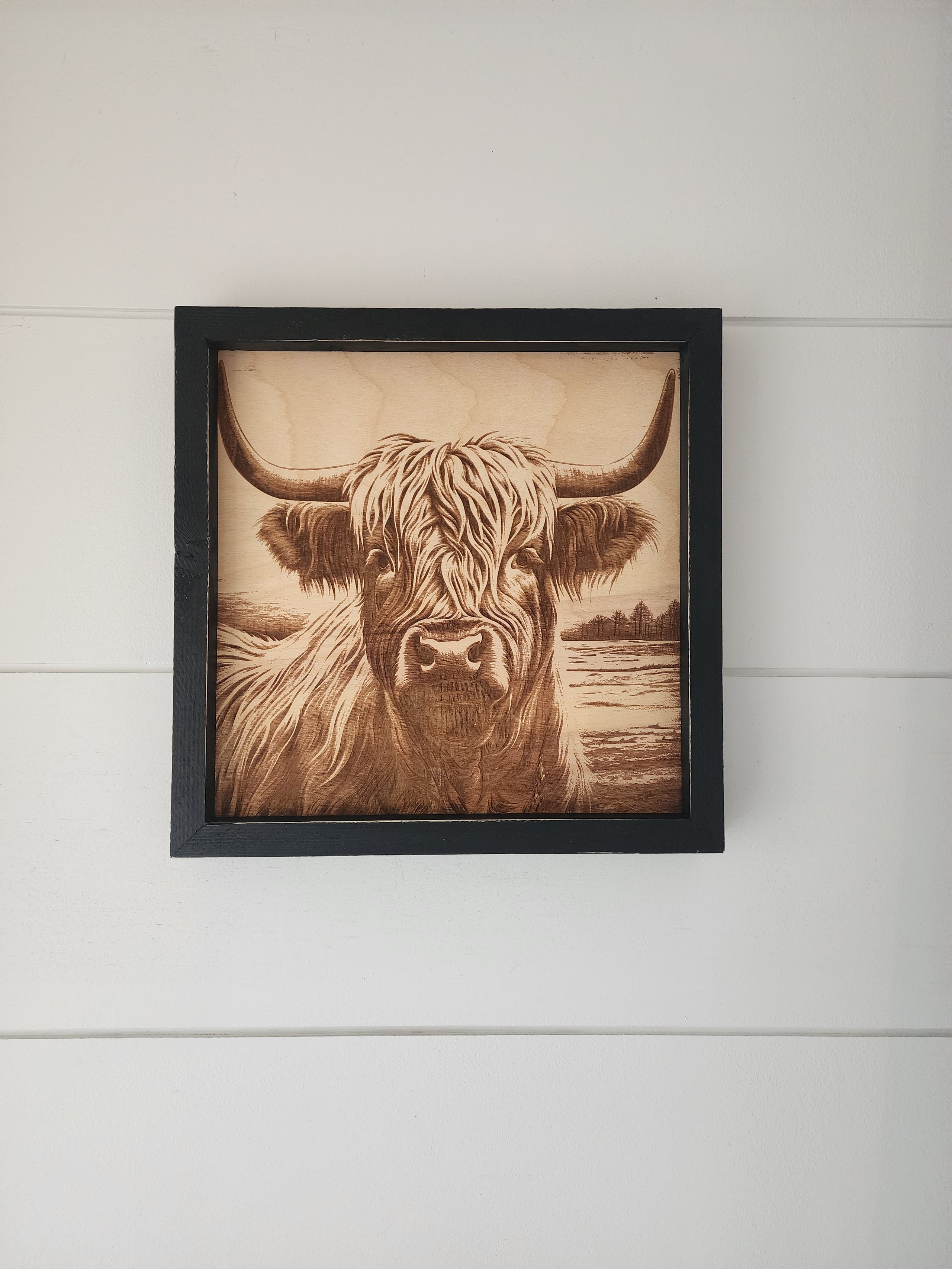 Highland Cow Engrave | Grace Oak Designs